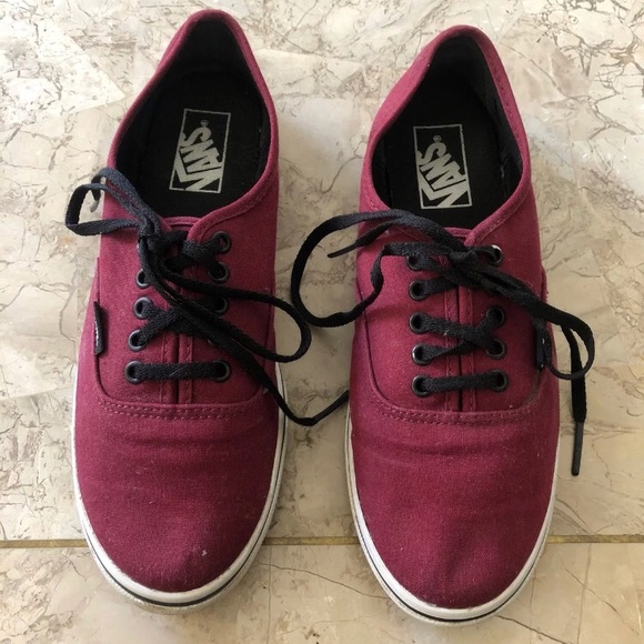 Vans | Shoes | Maroon Low Top Vans | Poshmark